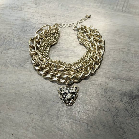 Jewelry | Golden Leopard Chain Bracelet | Poshmark
